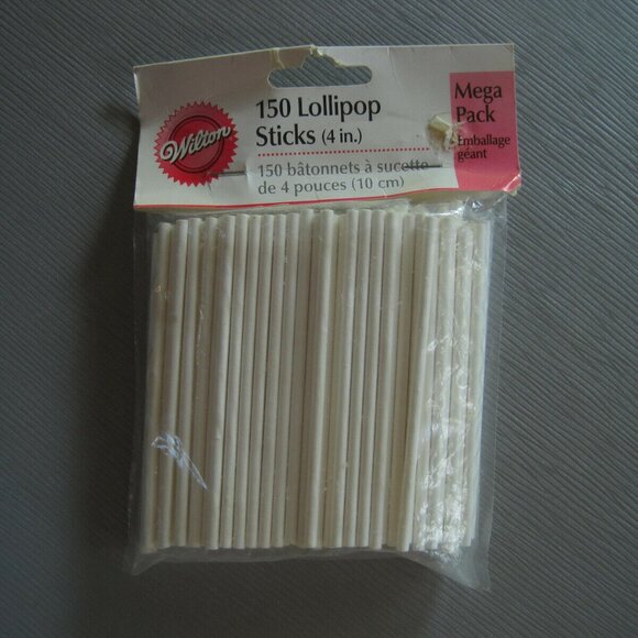 Wilton | Kitchen | Wilton 4 Inch Lollipop Sticks 5 Count 1 Package ...
